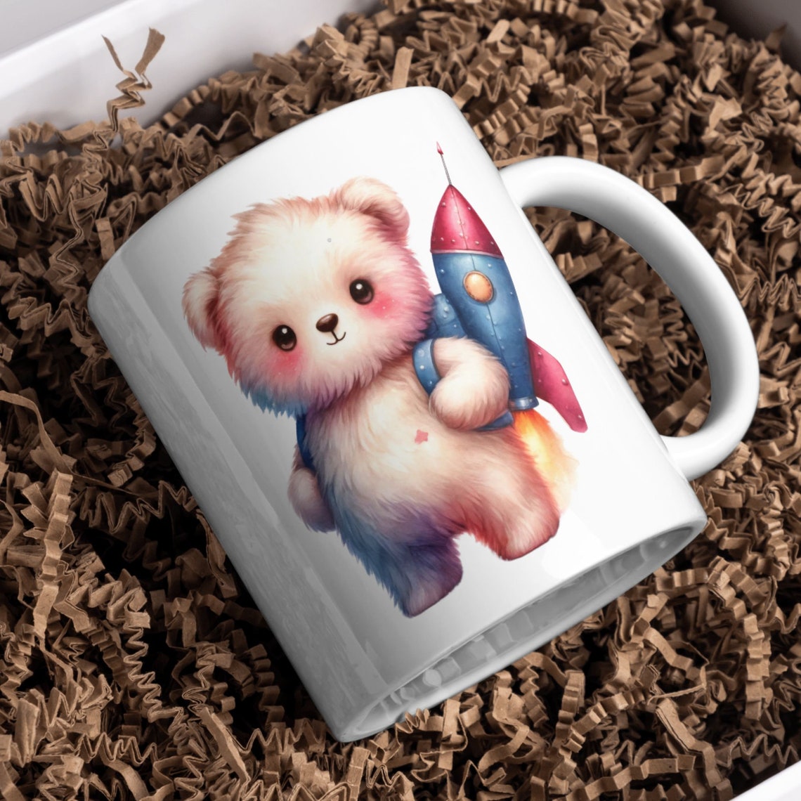 Teddy Bear Astronaut Clipart, Bear Watercolor Clipart, Astronaut ...