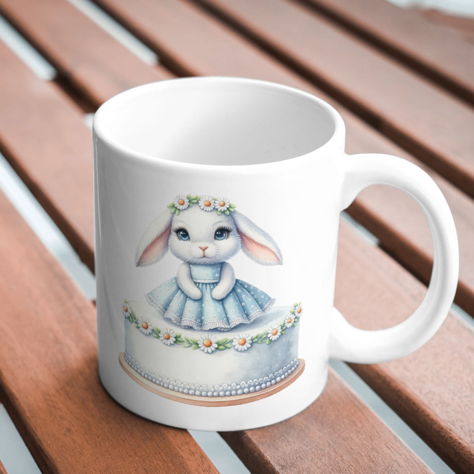 Happy Birthday Bunny Clipart, Birthday Watercolor Clipart, Cute Bunny ...