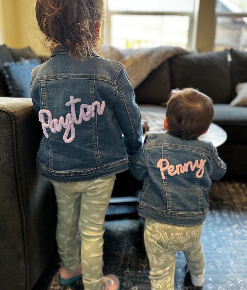Personalized Name Jacket Custom Embroidered Children’s Denim Jacket ...