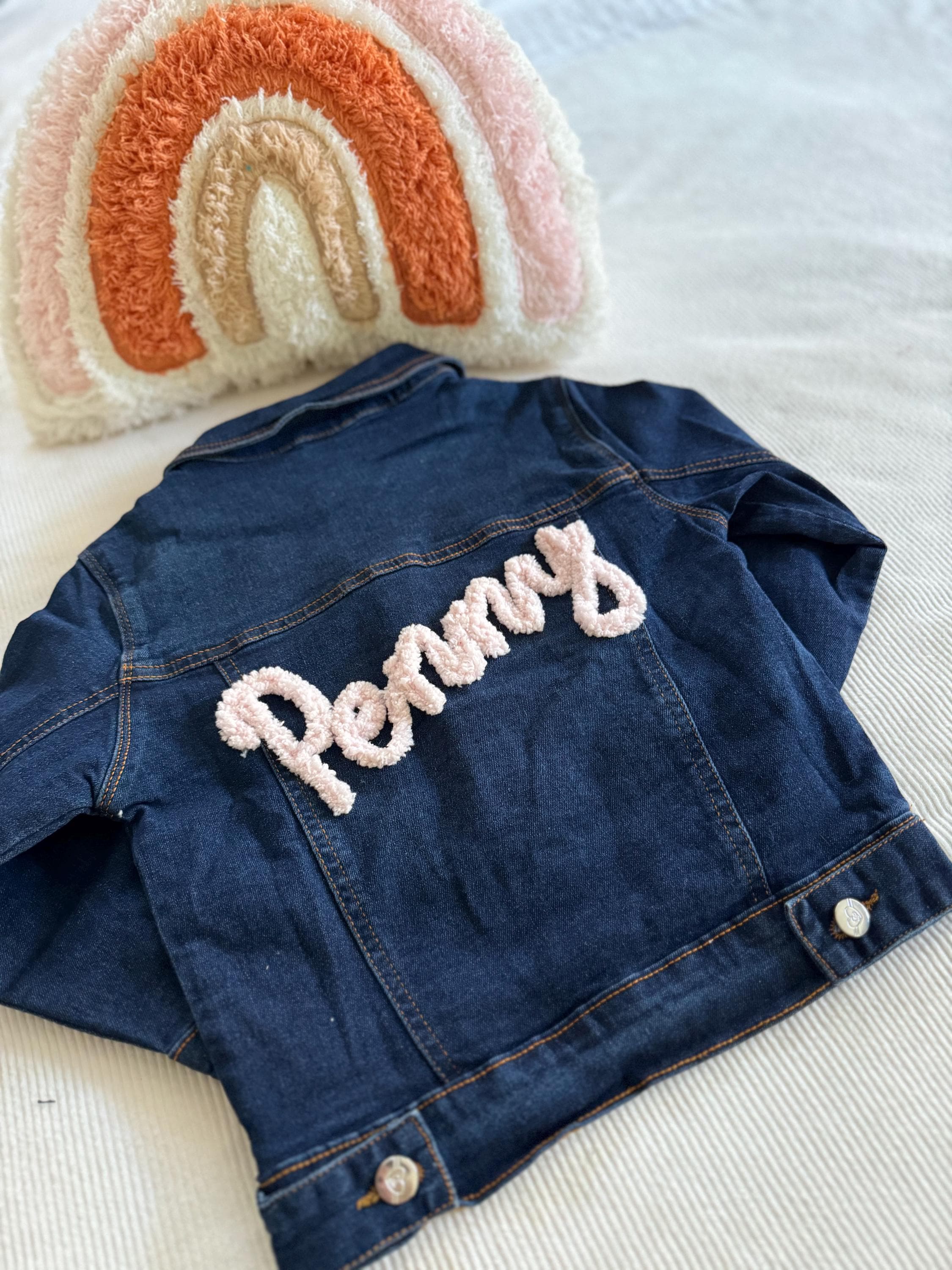 Personalized Kids Denim Jacket: Custom Embroidered Name, Unique ...