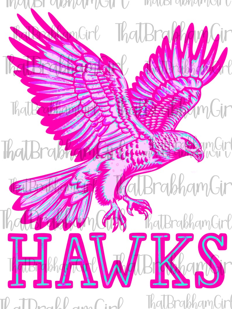 Neon Hawk PNG - Etsy