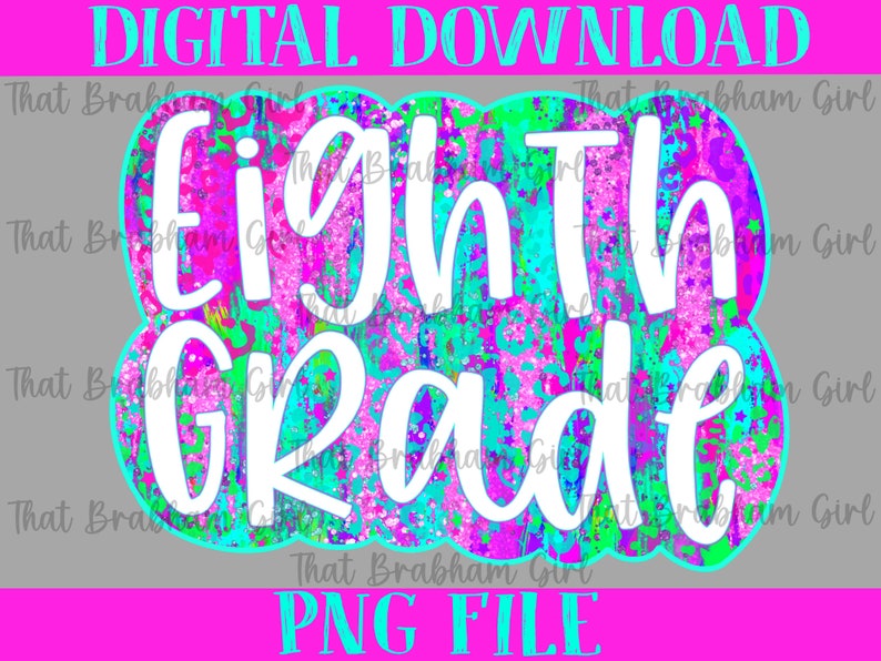 Eighth Grade Doodle PNG - Etsy