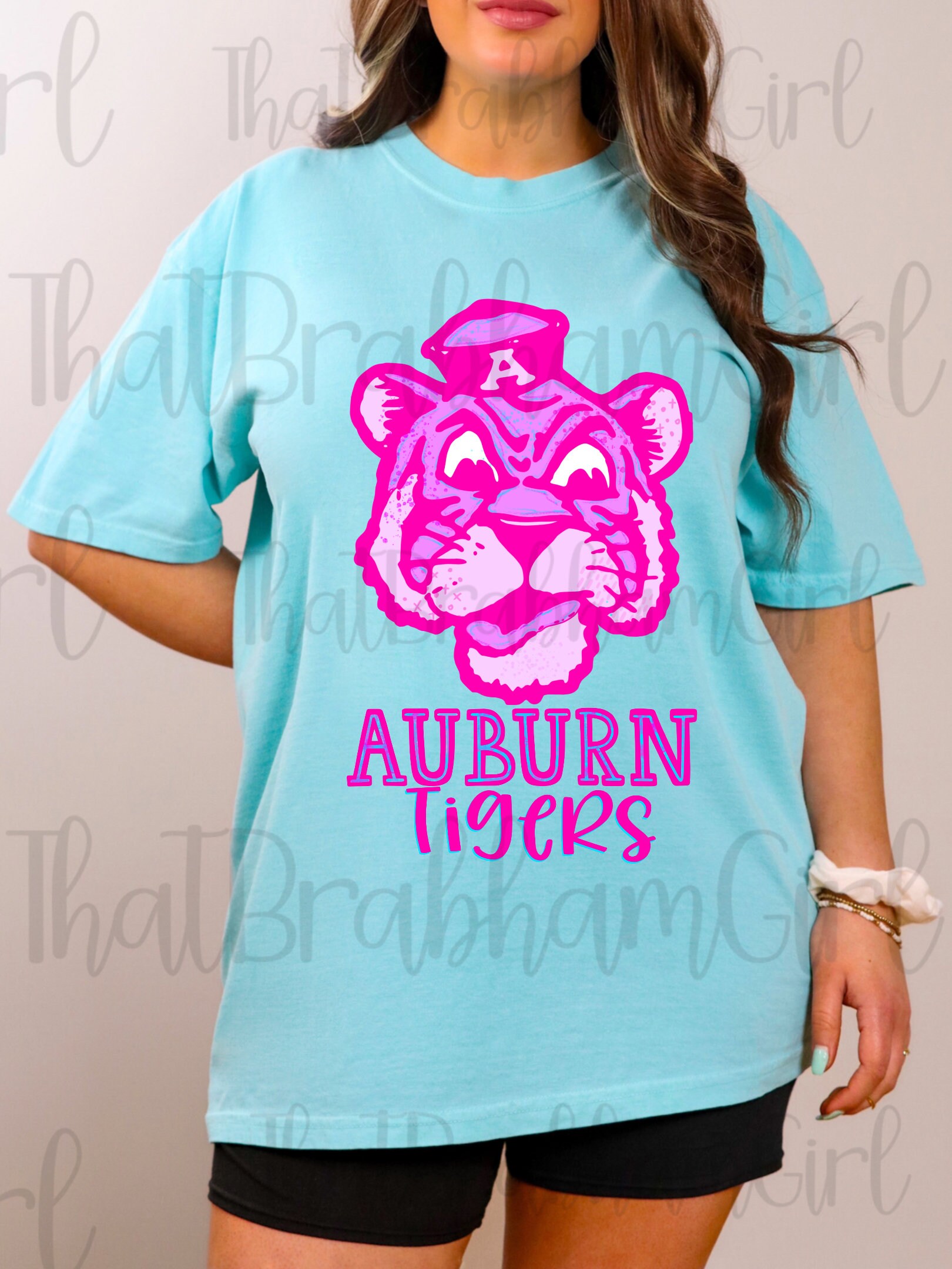 Auburn Neon PNG Tigers PNG - Etsy