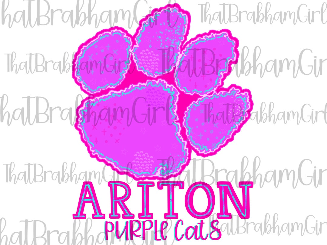 Ariton Purple Cat PNG - Etsy