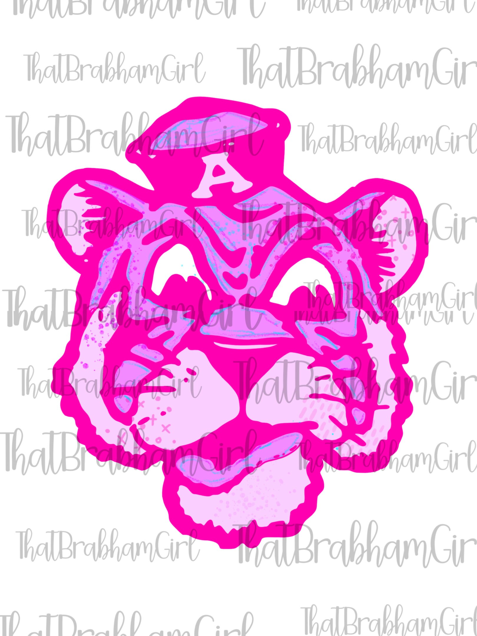 Auburn Neon PNG Tigers PNG - Etsy
