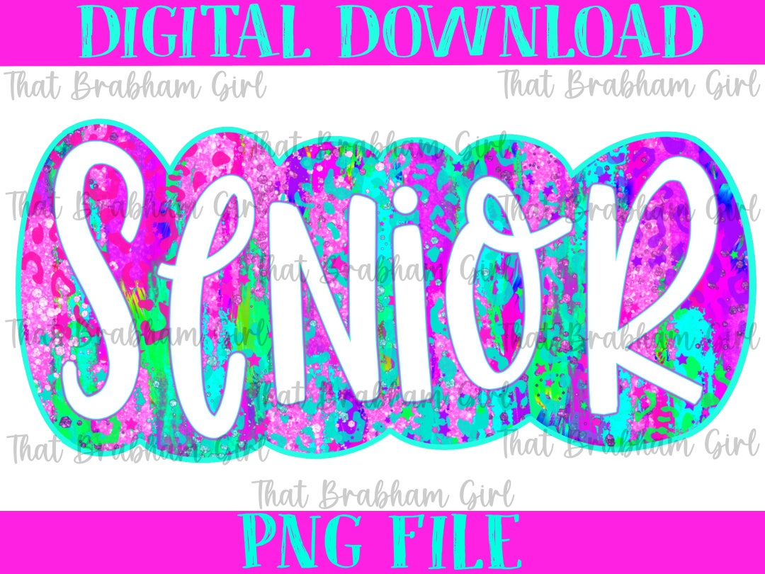 Senior Doodle PNG - Etsy