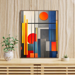 Circle Line Wall Art, Set of 3 Wall Art, Geometric Wall Art, Abstract ...