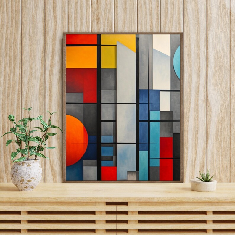 Circle Line Wall Art, Set of 3 Wall Art, Geometric Wall Art, Abstract ...