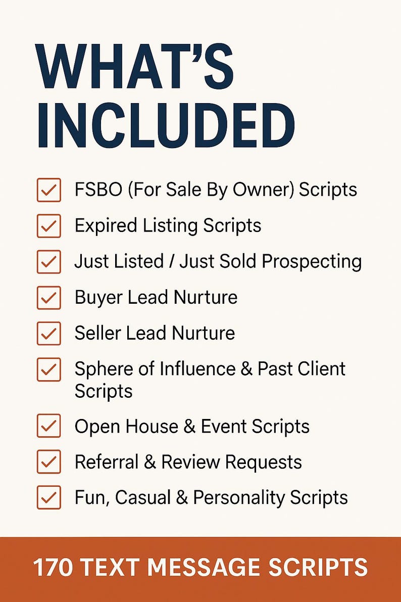 170 Real Estate Text Message Scripts | FSBO, Expired, Buyer & Seller ...