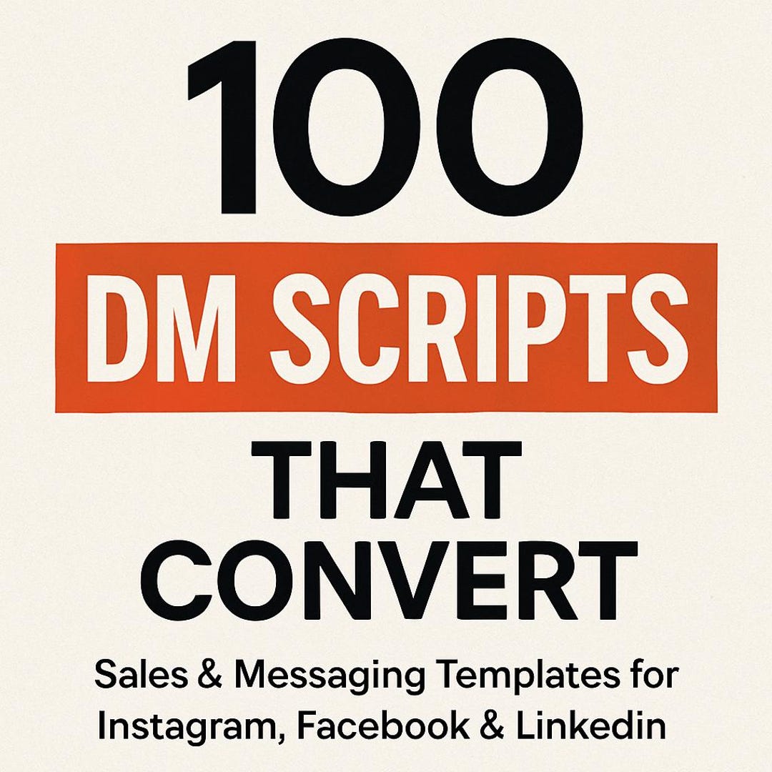 100 DM Scripts That Convert | Sales & Messaging Templates for Instagram ...