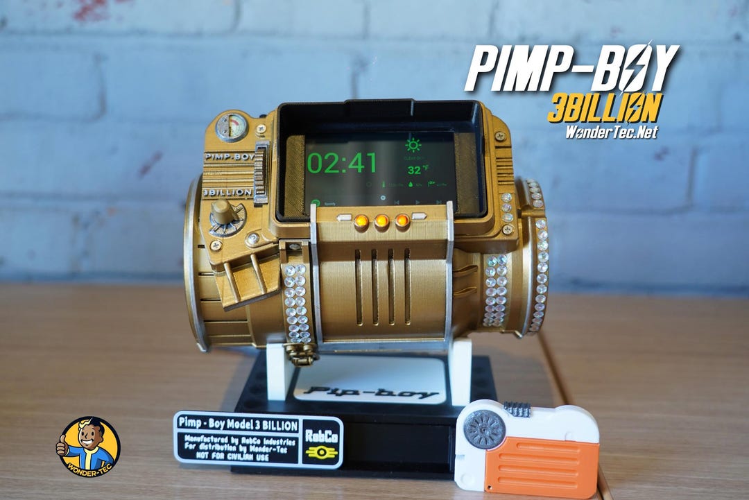 Pimp Boy 3 Billion / Fully Functional/ New Vegas Pip Boy / Wifi Enabled ...