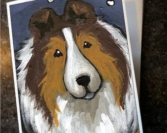 Sable Tri Color Blue Merle Shelties Christmas | Etsy