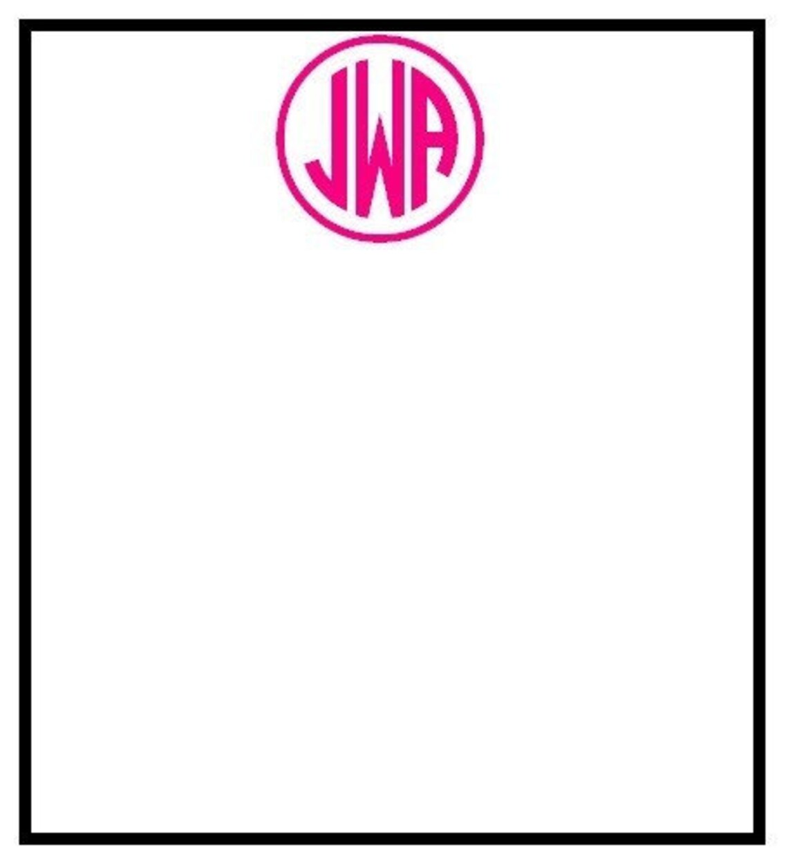 Large Notepad- Personalized Circle or Multi - Etsy