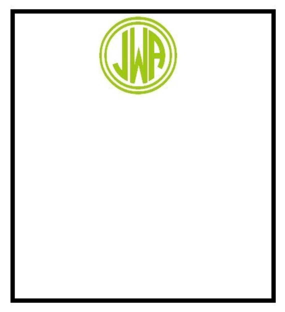 Large Notepad- Personalized Circle or Multi - Etsy