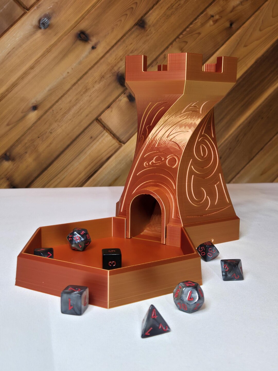 Twisted Dice Tower - Etsy