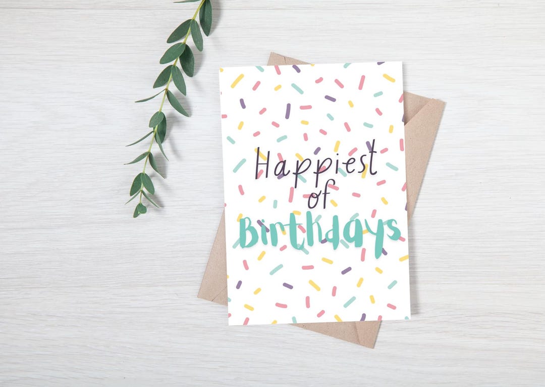Sprinkles Birthday Card - Etsy