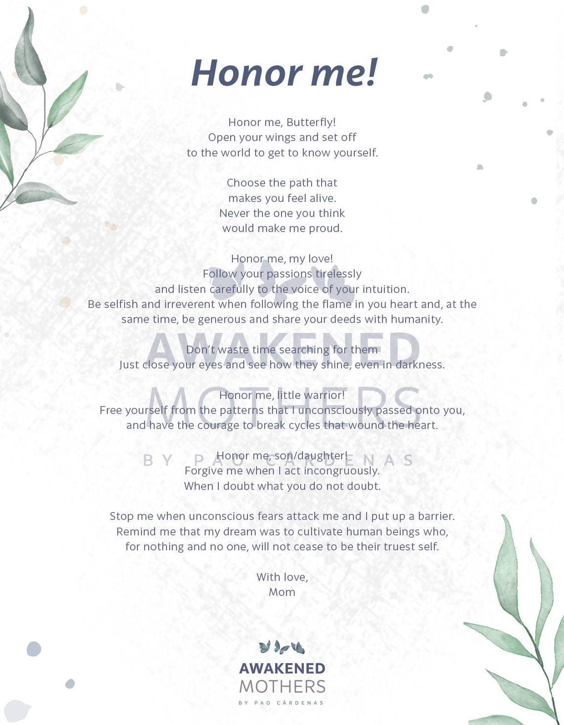 1. Editable Digital Poem for Son/daughter - Meaningful and Heartfelt ...