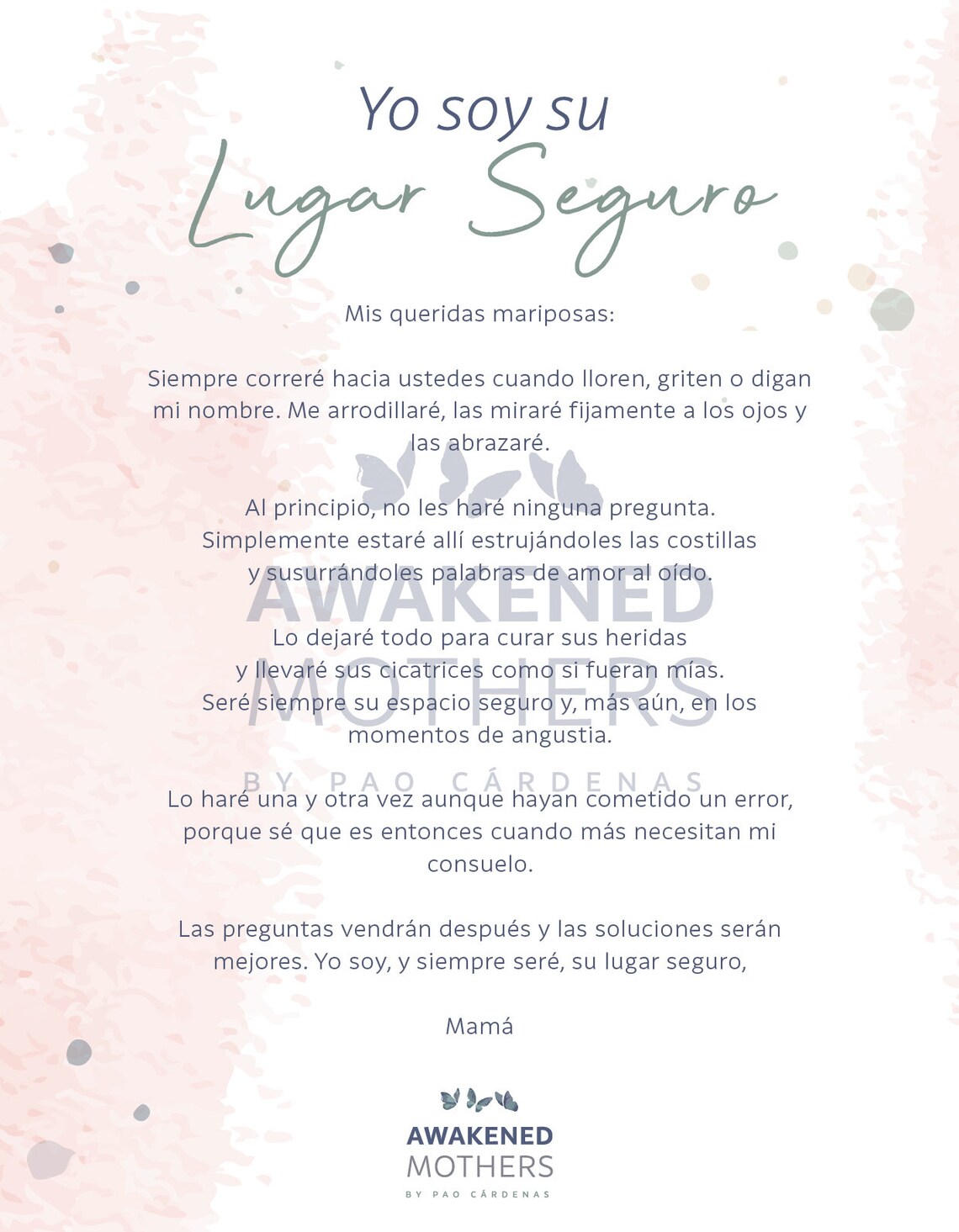 Poema Digital Editable Para Niños/hijos Regalo Significativo Y ...