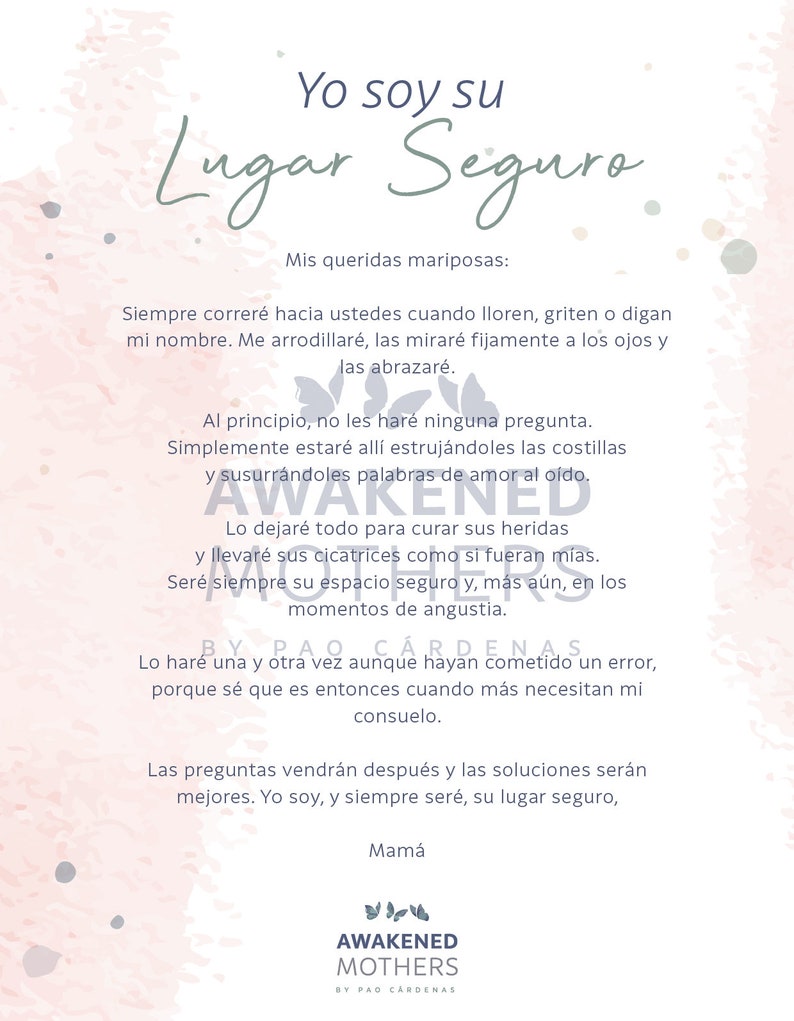 Poema Digital Editable Para Niños/hijos Regalo Significativo Y ...