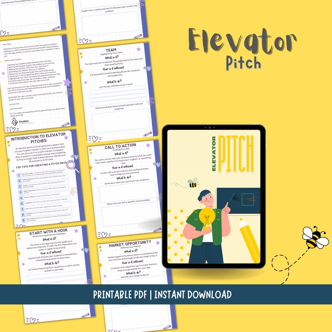 Elevator Pitch | Interactive Business Planner | Startup Business Plan ...