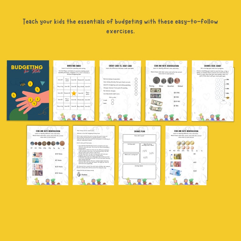 Printable Budgeting Planner | Budget Planner for Kids | Printable ...