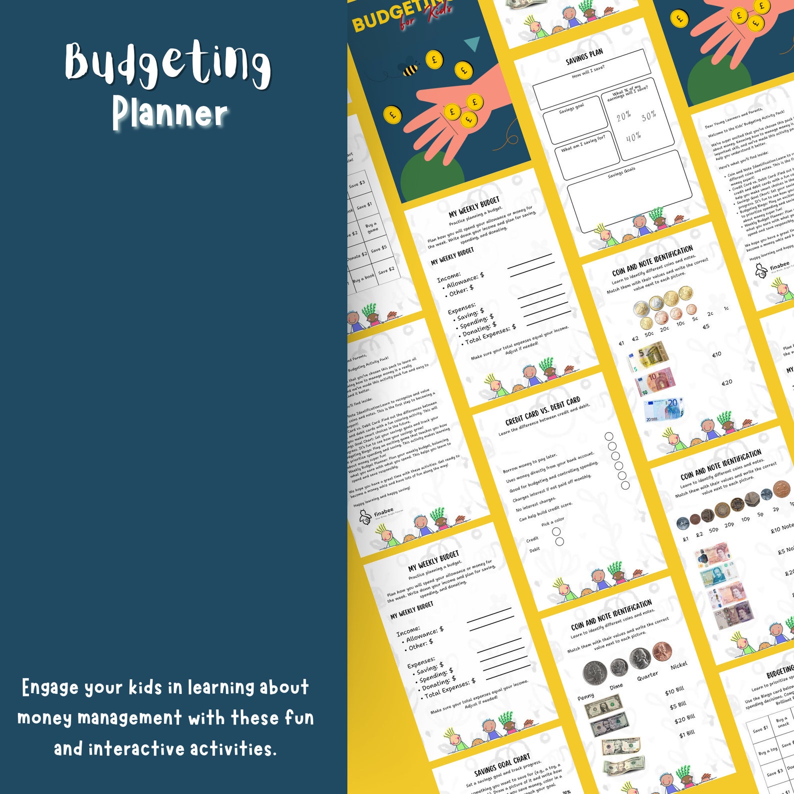 Printable Budgeting Planner | Budget Planner for Kids | Printable ...