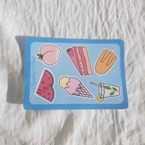 Summer Food - Mini Sticker Sheet - Etsy