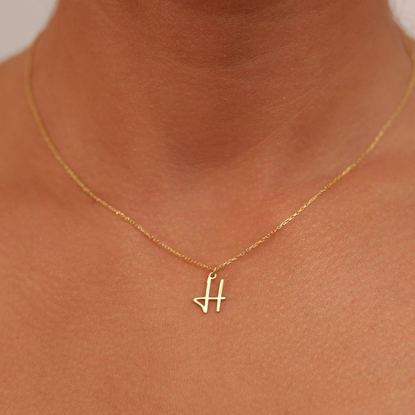 Cursive Necklace - Etsy