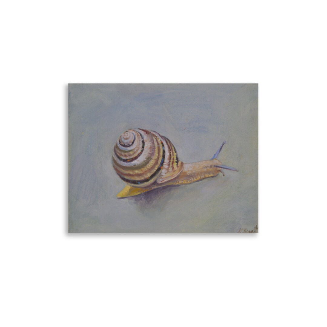 Snail Art Print Collage Art, Fabric Collage, Blue, Whimsical, Cheerful ...