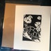Turtle Art Block Print Original Art Turtle Lover Black and White Art ...