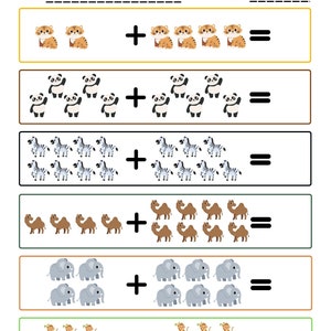 Preschool Math, Beginning Math, Counting, Learning to Add, Preschool ...