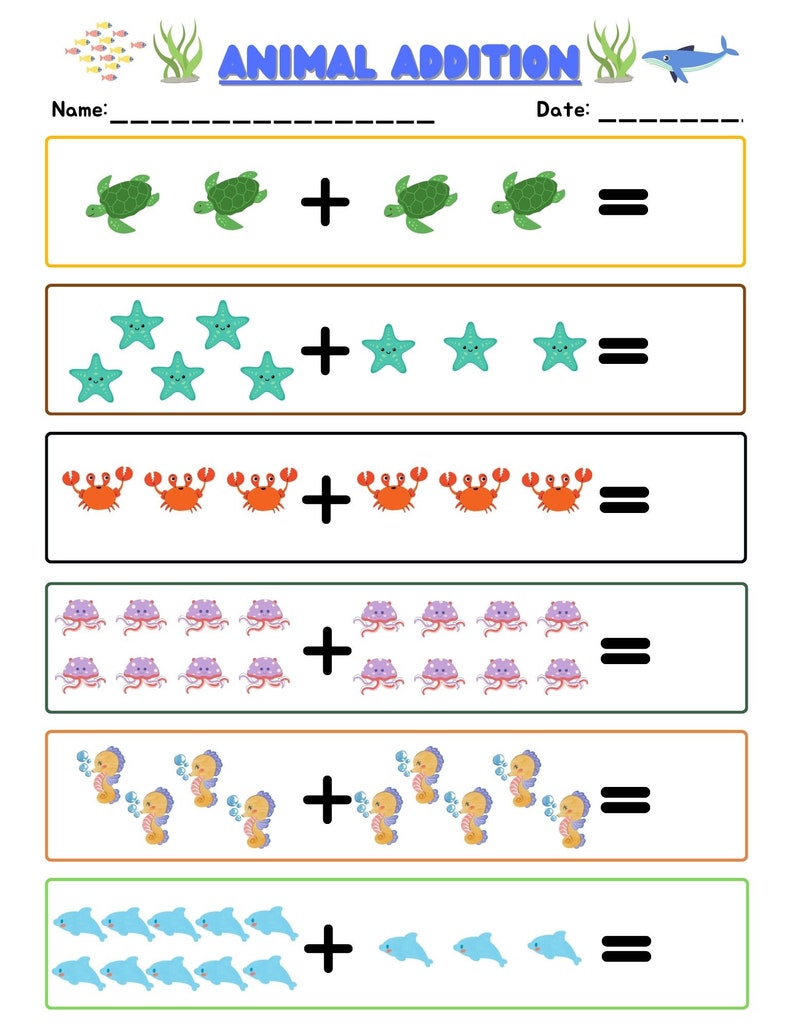 Preschool Math, Beginning Math, Counting, Learning to Add, Preschool ...