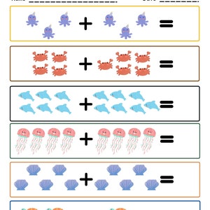 Preschool Math, Beginning Math, Counting, Learning to Add, Preschool ...