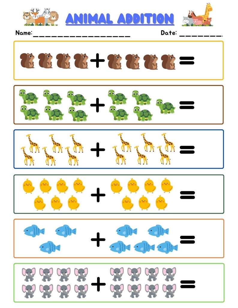 Preschool Math, Beginning Math, Counting, Learning to Add, Preschool ...