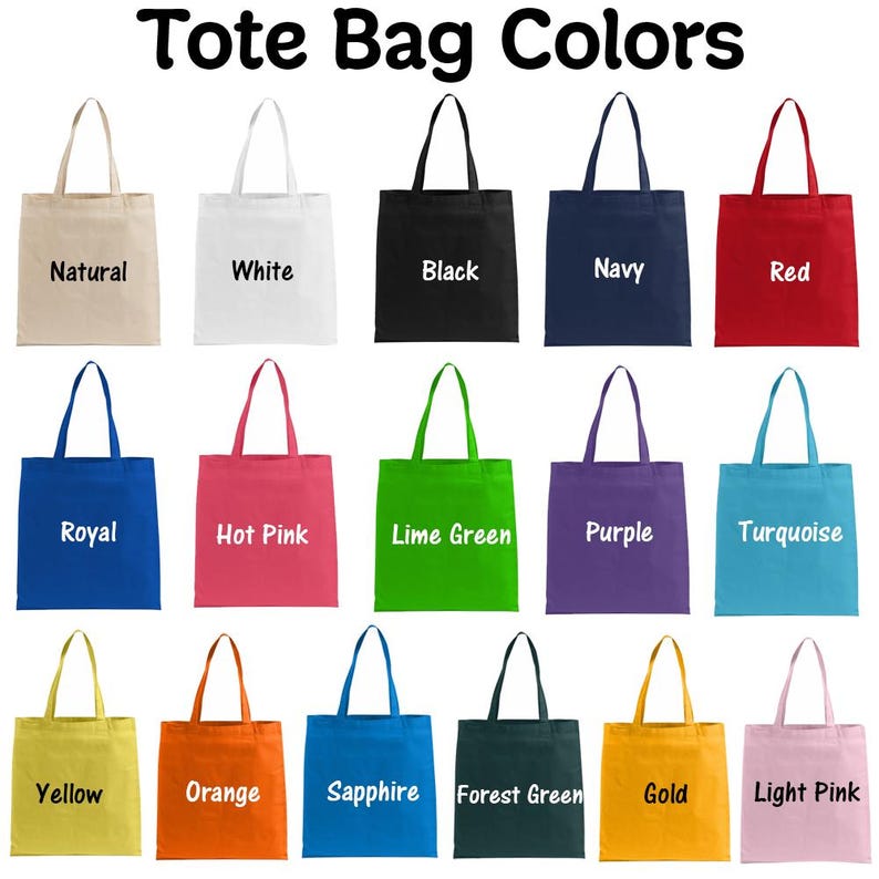 Custom Logo Tote Bags, Bulk Reusable Cotton Canvas Party Favors - Etsy