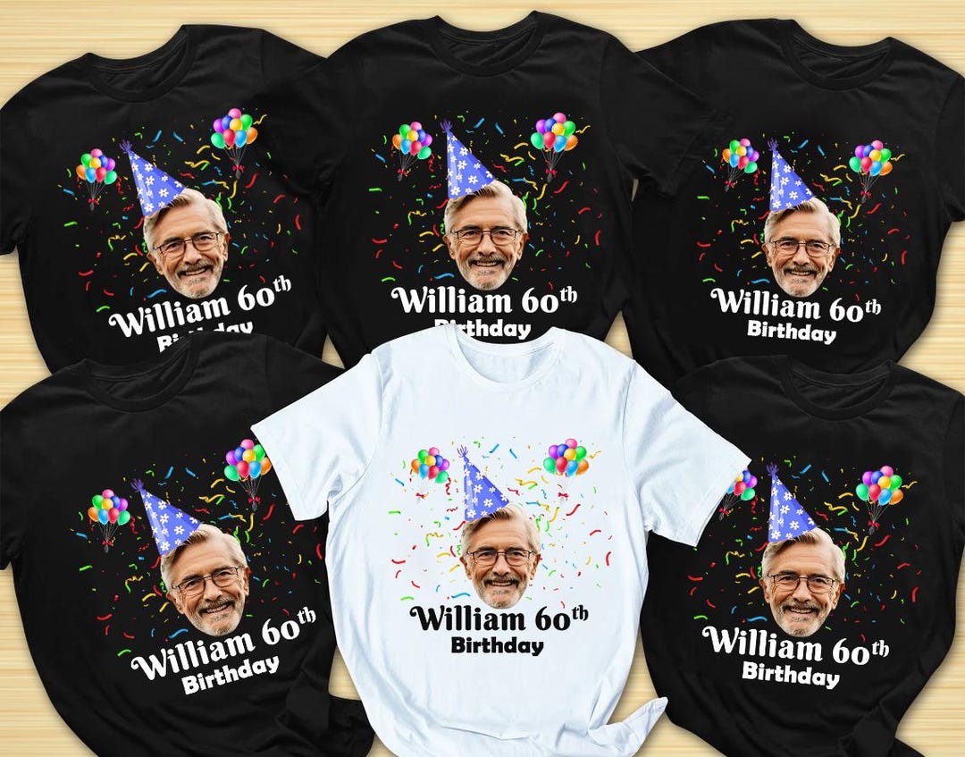 Funny Birthday Shirt, Personalized Birthday Photo Shirts, Matching ...