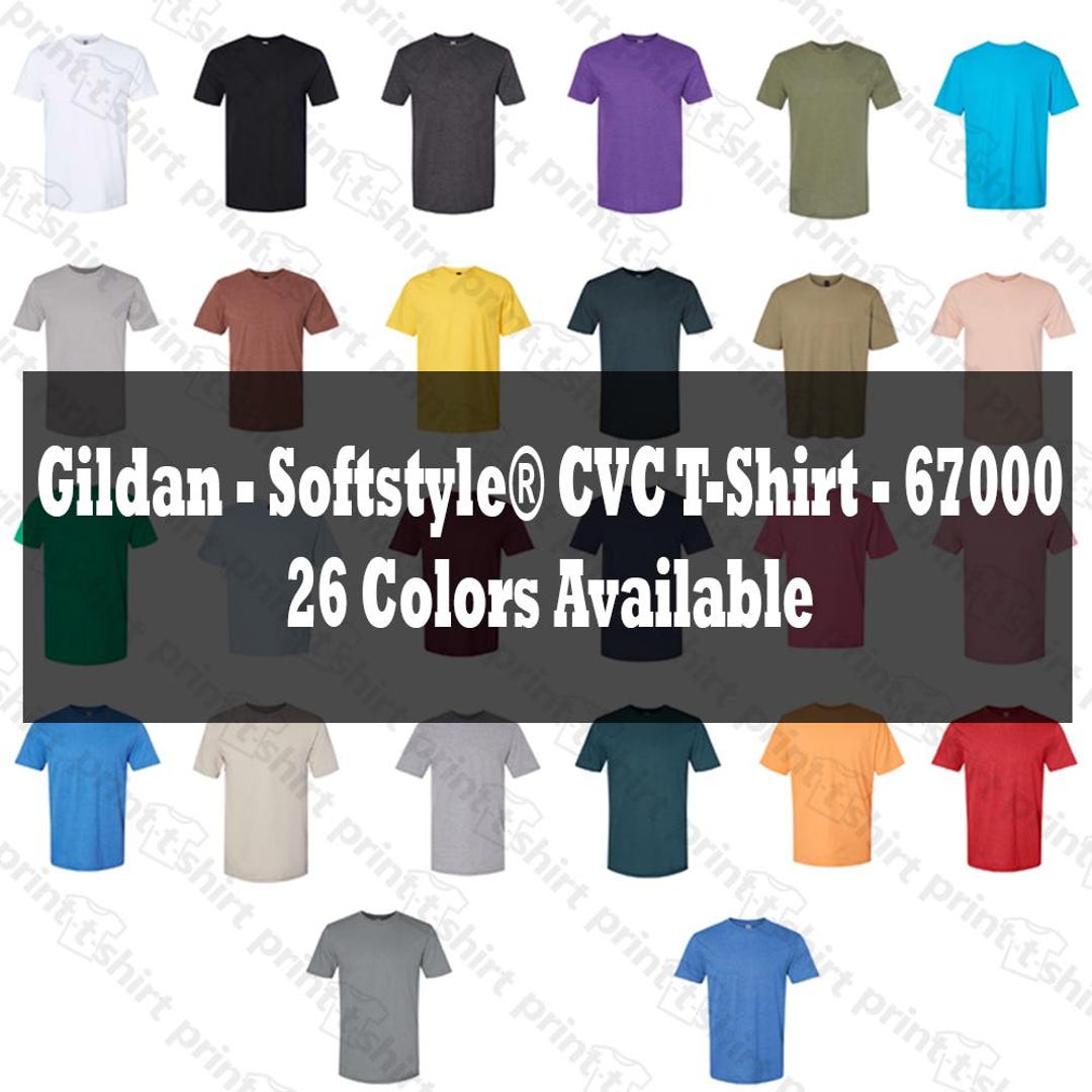 Gildan - Softstyle® CVC T-shirt - 67000, Shirts for Sublimation, Htv ...