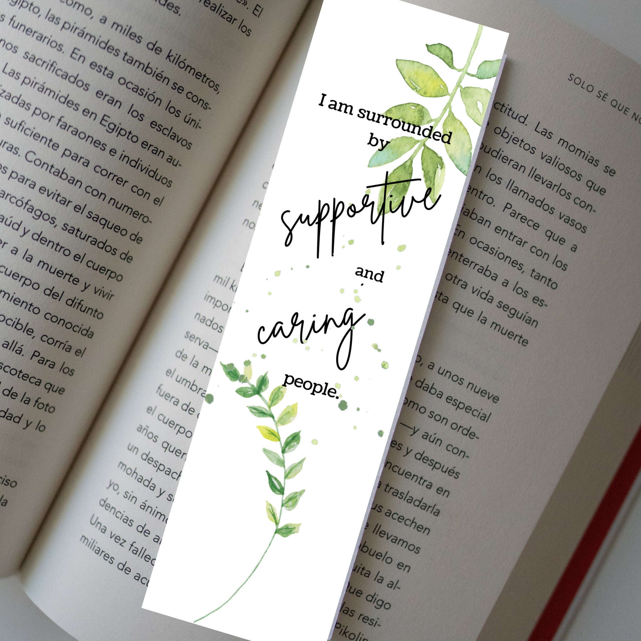 Affirmation Bookmarks, Printable Bookmarks, Perfect Gift for Bookworms ...
