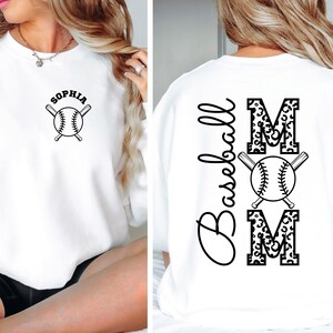 Personalized Baseball Mom Sweat, Gift for Mom, Sports Mom Sweat, Mama ...