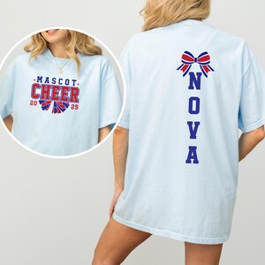 Comfort Colors* Custom Cheer Team Name Shirt, Personalized Cheerleader ...