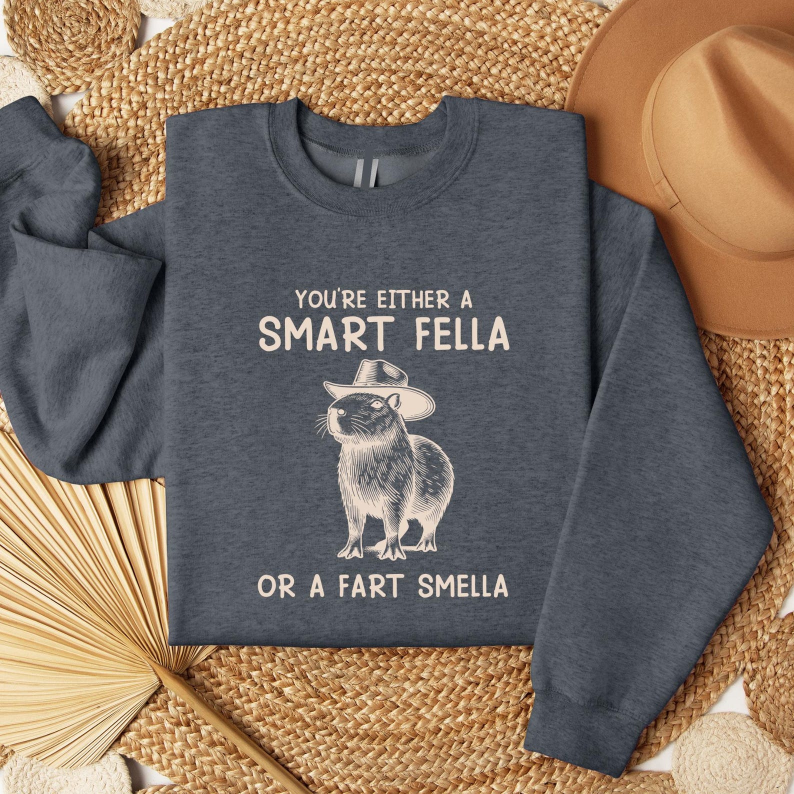 You're Either a Smart Fella or a Fart Smell Sweat, Funny Y2K Sweat ...