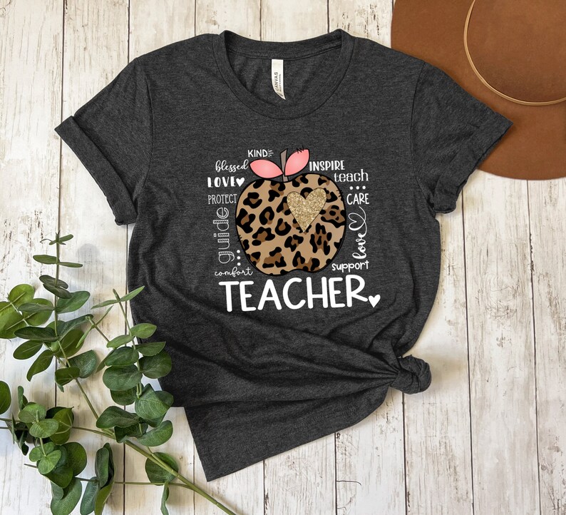 Teacher Leopard Shirt, Gift for Teacher, Funny School Shirt, Elemeno ...