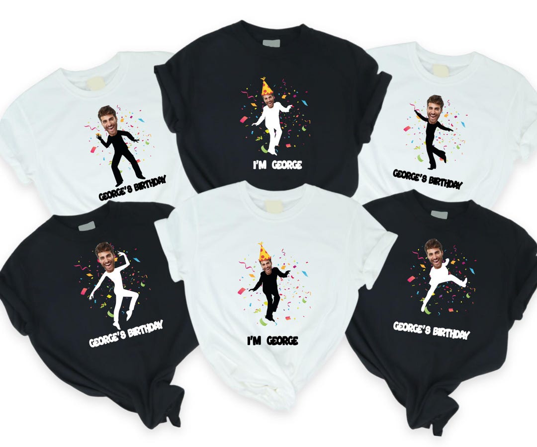 Comfort Colors* Custom Stick Figure Birthday Shirt, Personalized Face ...