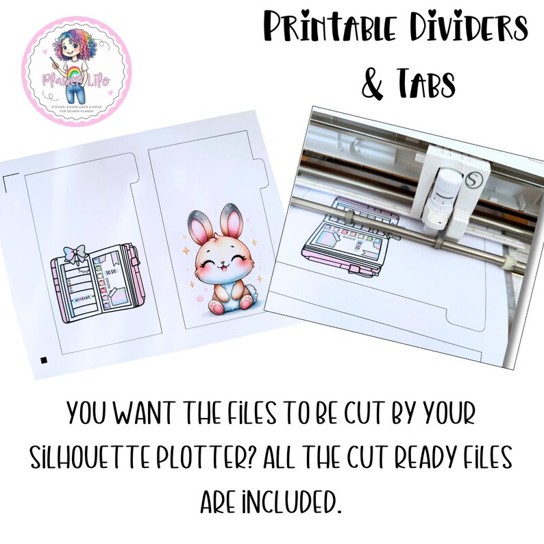 Printable Divider + 6 Dashboards + Tabs in English, German & Clear - Etsy
