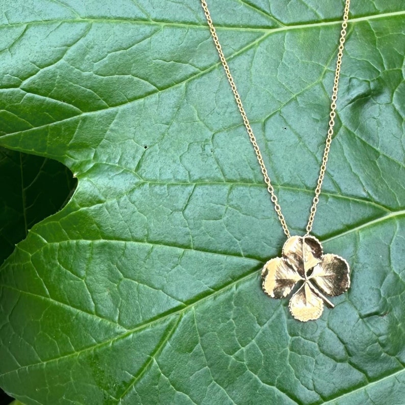 Real Four-leaf Clover Pendant W/ Necklace - Etsy