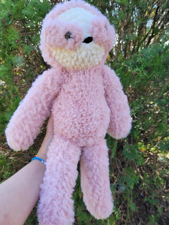 Fluffy Sloth Crochet Pattern Crochet Sloth Digital - Etsy