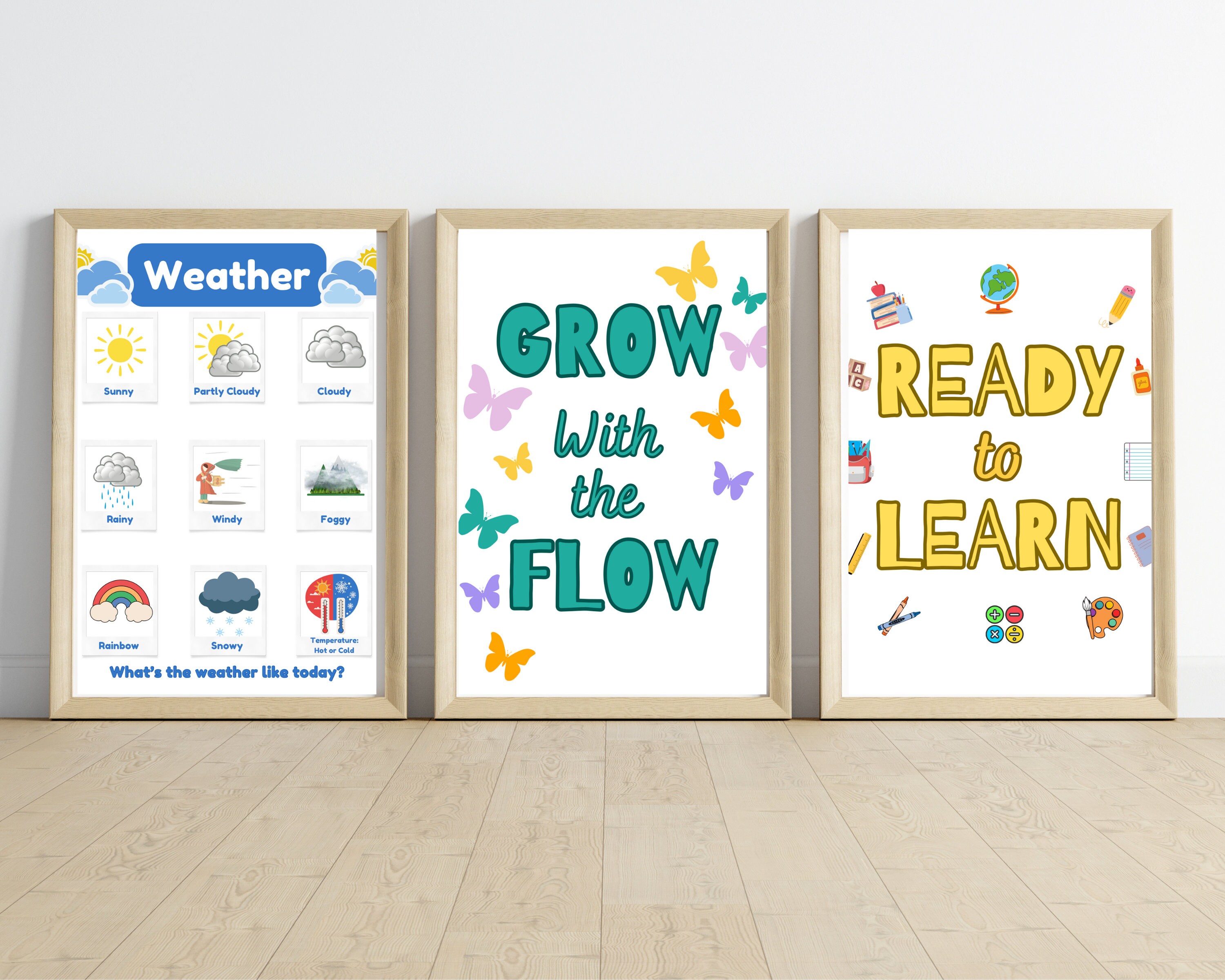 Set of 15 Educational Poster, Digital Download, Homeschool Prints ...