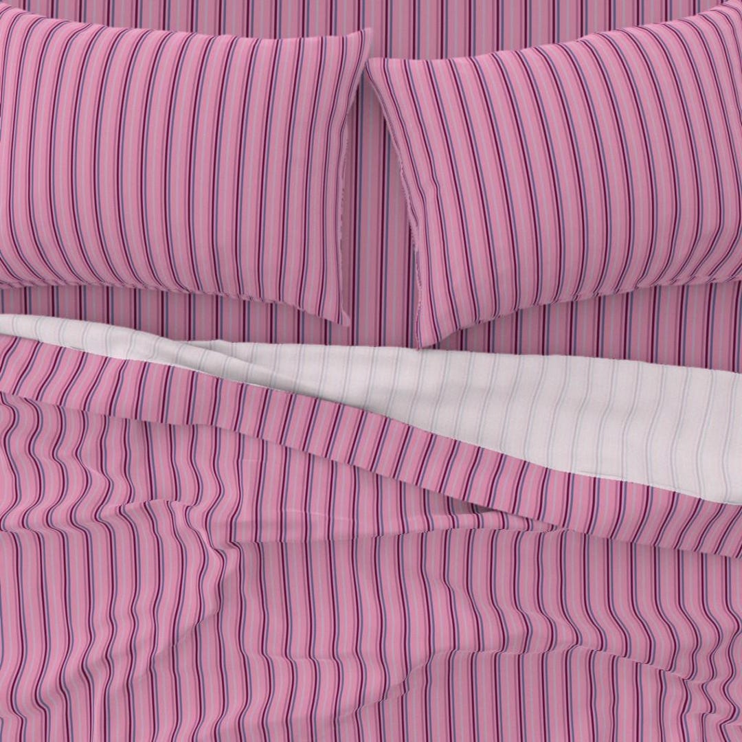 Victoria Bright Bohemian Kids Pink Striped Sheets for Bedroom - Etsy