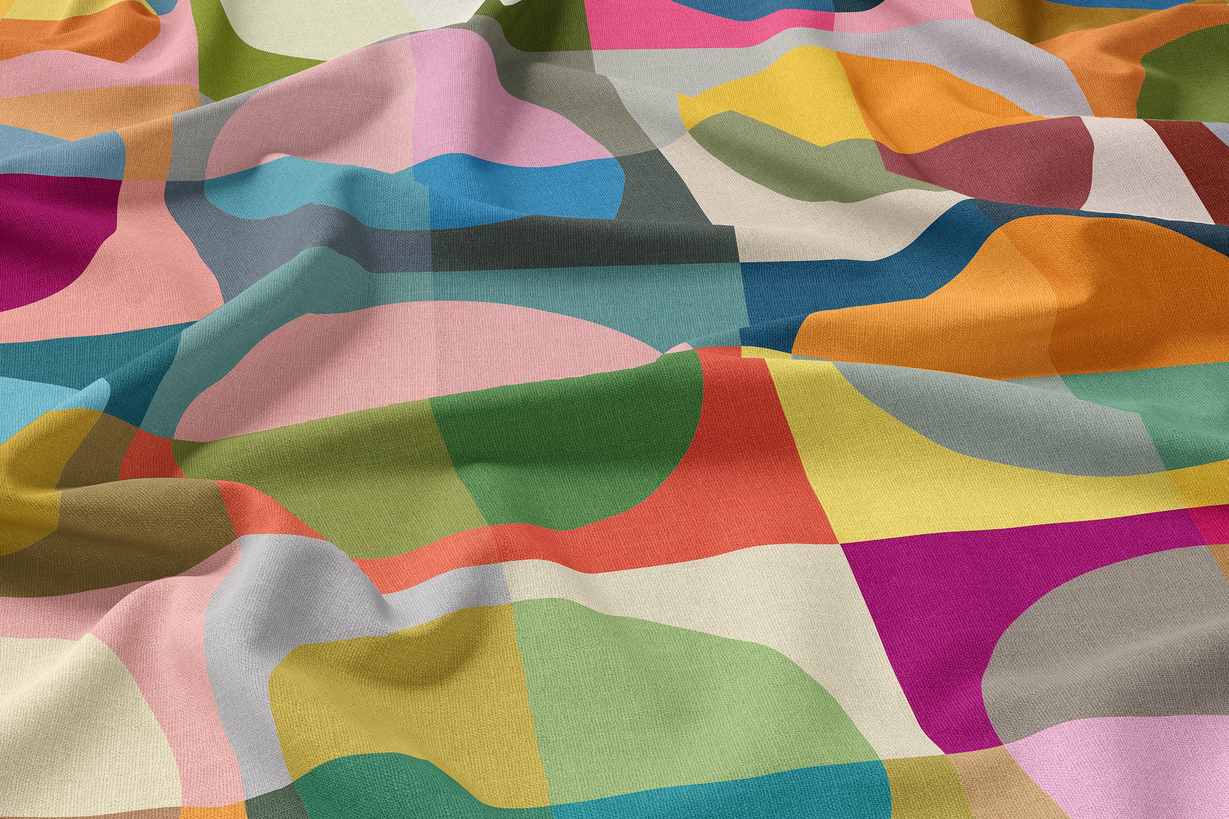 Modern Brightly Colored Upholstery Fabric, Interior Design, Split ...