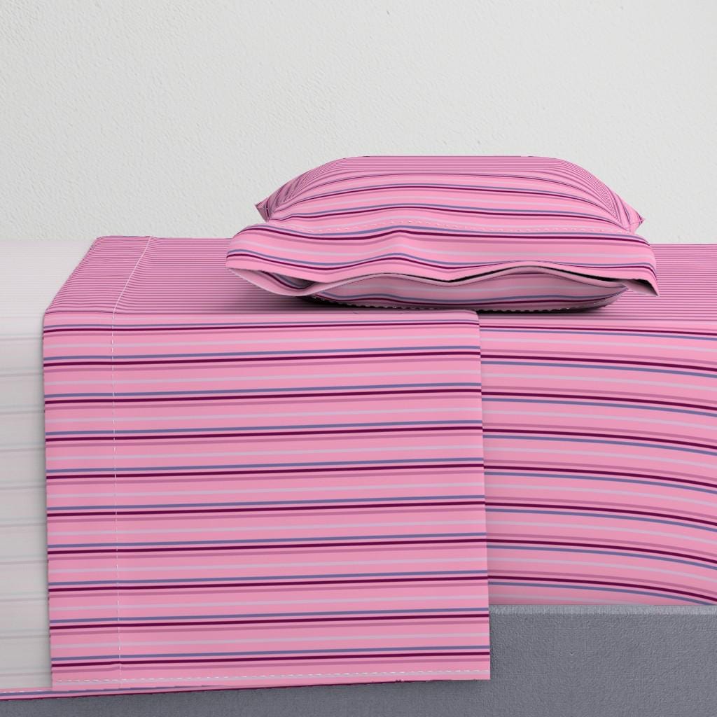 Victoria Bright Bohemian Kids Pink Striped Sheets for Bedroom - Etsy